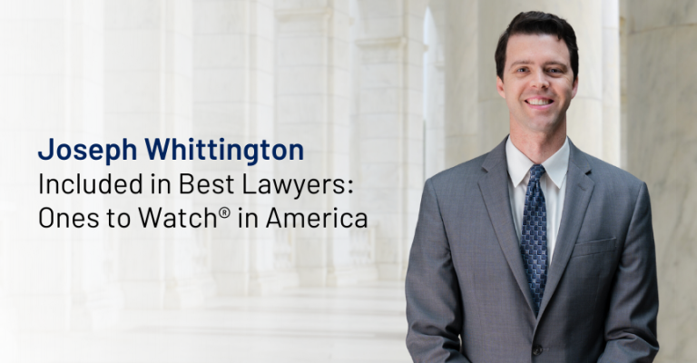 Joseph Wittington Included in Best Lawyers: Ones to Watch® in America